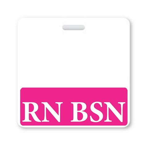 Rn Bsn Badge Buddy Horizontal Heavy Duty Spill Proof And Tear