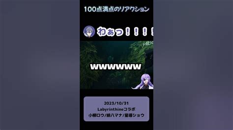 【コント？】ホラゲで100点満点のリアクションをする小柳ロウ【にじさんじ切り抜き小柳ロウ緋八マナ星導ショウ】 にじさんじ にじ