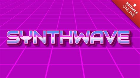 Synthwave Videogame Text Effect Generator