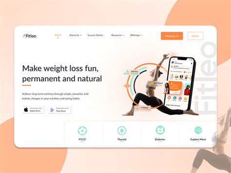 Fitness App Landing Page By Vineet Tiwari On Dribbble