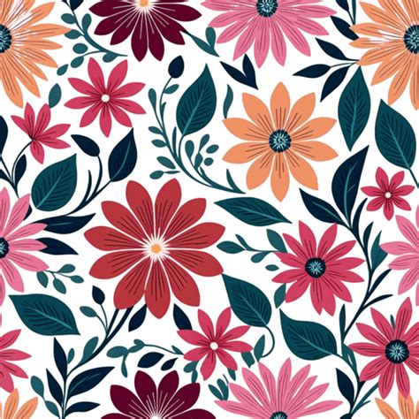 Floral Seamless Pattern Pngs For Free Download