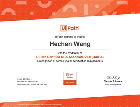 Finally Got My Rpa Associate Certificate Sunny Wang