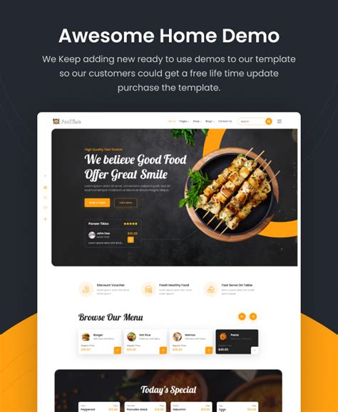 Foodtime Fast Food And Restaurant Aspnet Core And Mvc Bootstrap Template Templatelelo