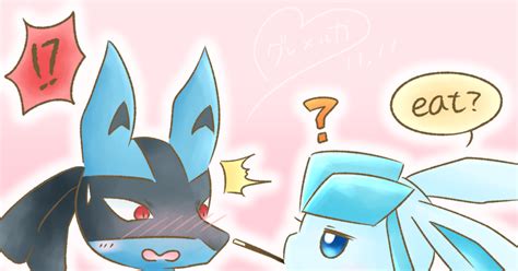 気まぐれグレイシアちゃんと強面ルカリオ君 グレルカ×ポッキー Shinのイラスト Pixiv