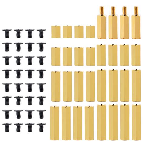52Pi 64PCS Brass Spacers Standoffs Screws Assortment Kit For Raspberry