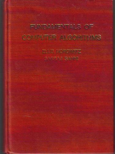 9780716780458 Fundamentals Of Computer Algorithms Computer Software Engineering Series