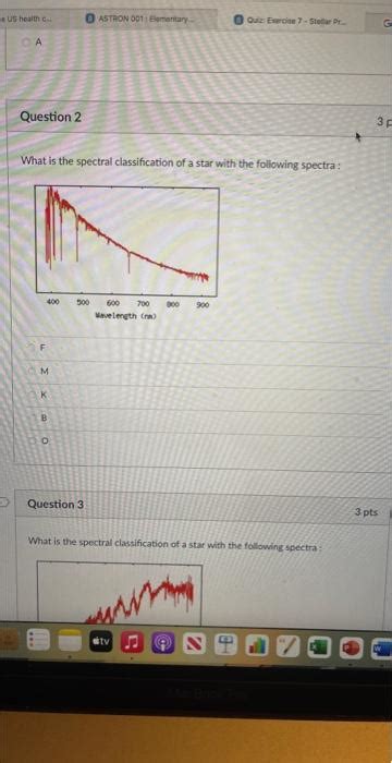 What Is The Spectral Classification Of A Star With Chegg