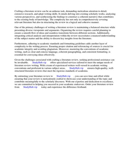 Literature Review Sentence Structure Pdf Literature Review Theory