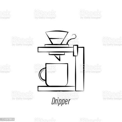 커피 드리블 손 그리기 아이콘입니다 커피 그림 아이콘의 요소입니다 기호와 기호는 웹 로고 모바일 앱 Ui Ux에 사용할 수