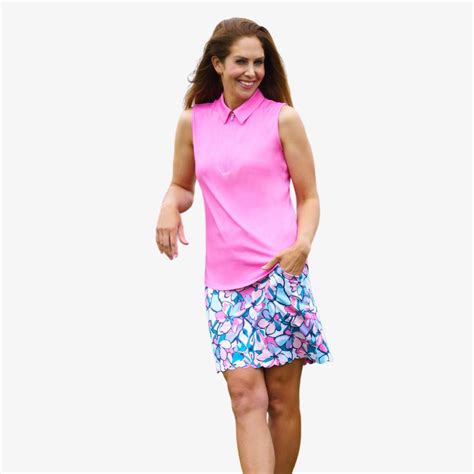 Jofit Prism Pink Sleeveless Polo Shirt Pga Tour Superstore Pga Tour