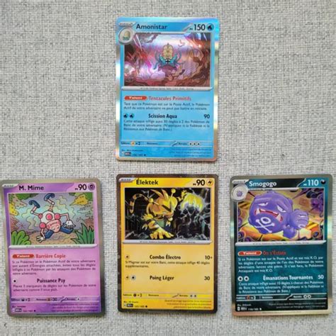 LOT DE 4 Cartes Pokemon Holo EV3 5 Ecarlate Et Violet 151 NEUF FR EUR 4