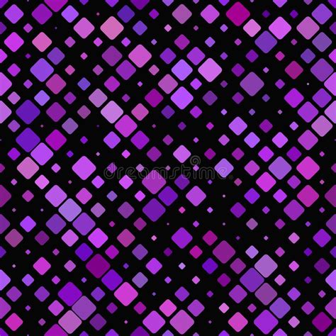 Abstractal Rounded Square Mosaic Pattern Background Vector Illustration Stock Vector