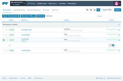 Container Technology Workload Management With Rancher