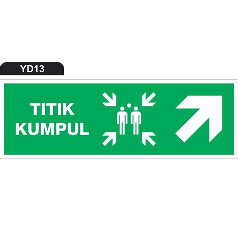 Jual Rambu Titik Kumpul Assembly Point 45x15 Cm Shopee Indonesia