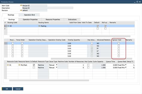 Planned Yield Percentage CompuTec Learn
