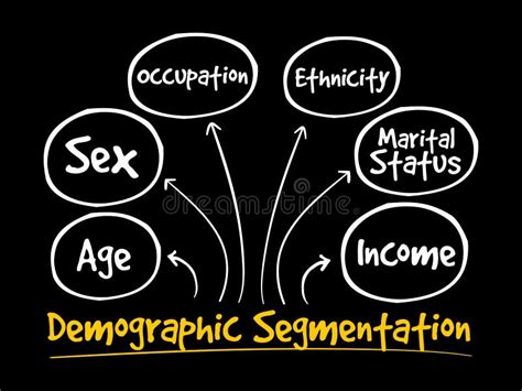 Demographic Segmentation Mind Map Flowchart Social Business Concept For
