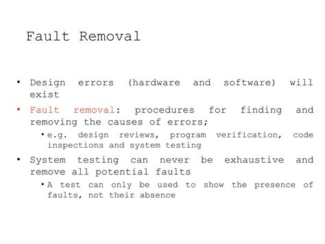 Rts Fault Tolerance Reliability Evaluation Pptx