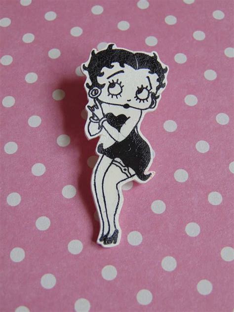 Betty Boop Pin Bettyboop Handmadepin Plastic Pouch Handmade Pins