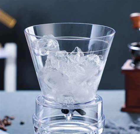 에코 커피 500ml 붕규산 유리 드리퍼 아이스 커피 브루어 세트 여행 Bd2b 에 대한 조절 가능한 물 흐름