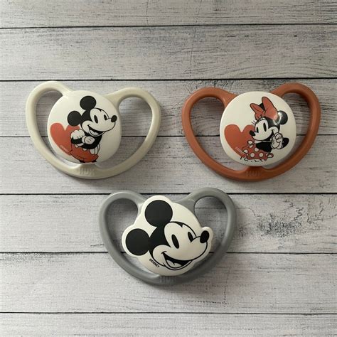 Nuk Mickey Minnie Mouse Reborn Magnetic Dummy Self Fit Magnet