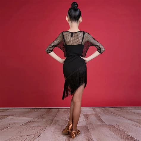 Сексуальные Платья для латиноамериканских танцев Детские платья для девочек танцевальное платье