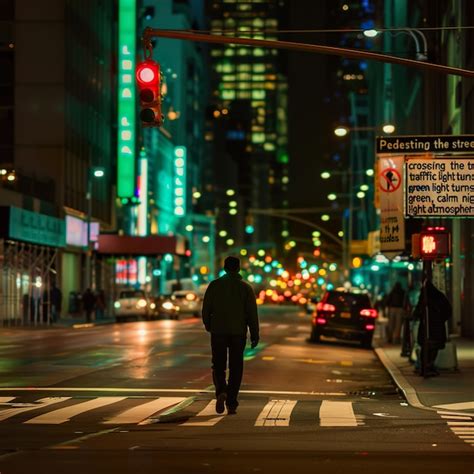 A Man Walks Down A Street With A Sign That Says No Parking On It