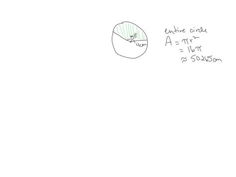 SOLVED Consider a circle with radius r Suppose arc ABC subtends an angle of θ If r 4cm and θ