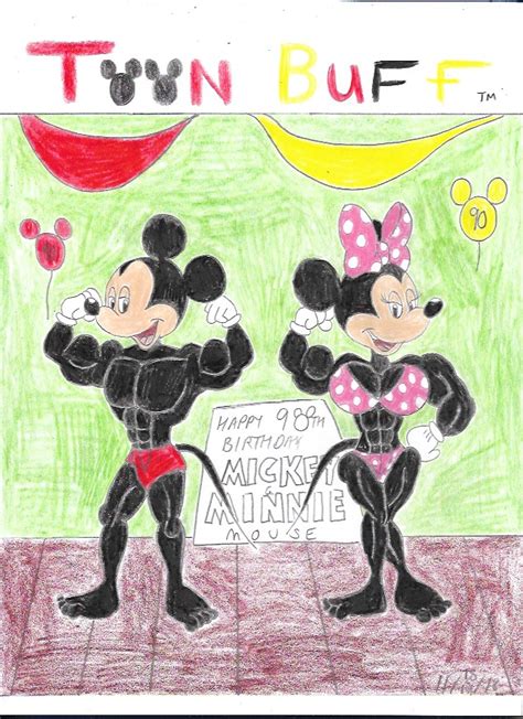 Toon Buff 41 Mickey And Minnies 90th Birthday By Shrekrulez On
