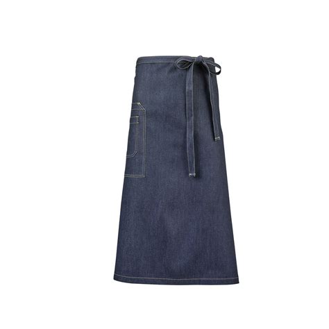 Mercer Zephyr Bib Apron Brown Denim