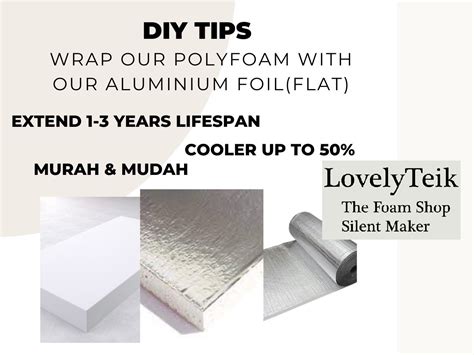 Penebat Haba Polyfoam Bumbung The Foam Shop Lovelyteik
