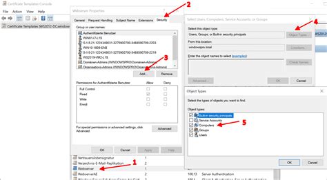 The Permissions On The Certificate Template Do Not Allow The Current User To Enroll For This