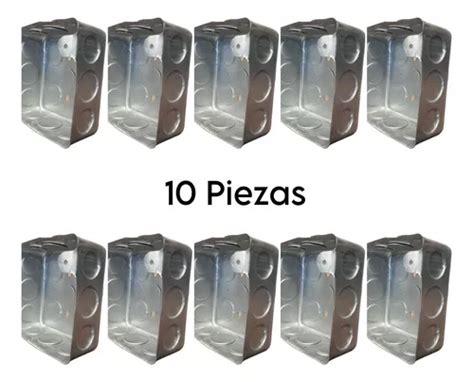 Pack 10pz Caja Cuadrada De Registro Galvanizada 3 4 10x10cm MercadoLibre