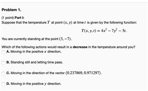 solved problem 1 1 point part i suppose that the
