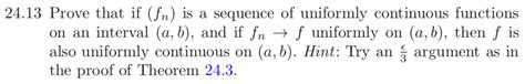 2413 Prove That If Fn Is A Sequence Of Uniformly