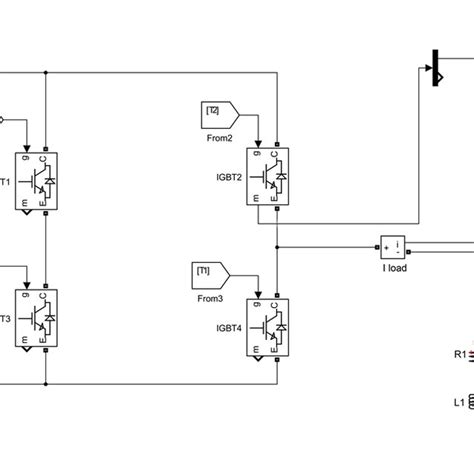 Basic Structure Of A Bridge Single Phase Voltage Inverter In The