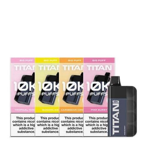 Titan 10k Big Puff Rechargeable Disposable Vape Kit Vape Uk