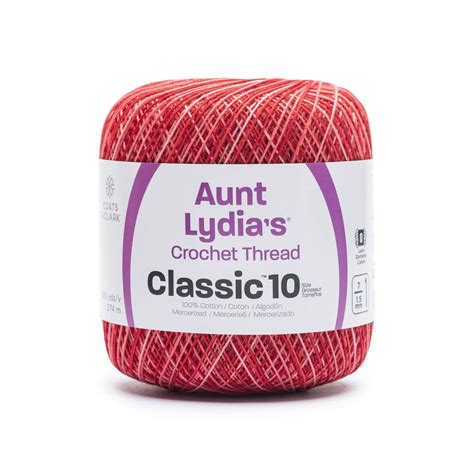 Aunt Lydias® Size 10 Classic Cotton Crochet Thread