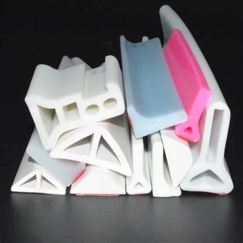 Self Adhesive Solid Rubber Sealing Strip Gasket Silicone Rubber