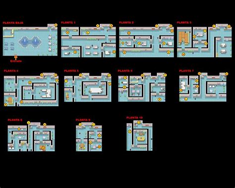 Mapa Silph Co Pokemon Fire Red