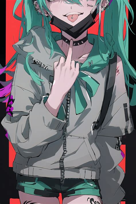 Hatsune Miku Vocaloid Generated By B74 Using Amedira Aibooru