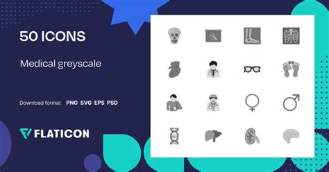 Medical Greyscale Icon Pack Svg Icons