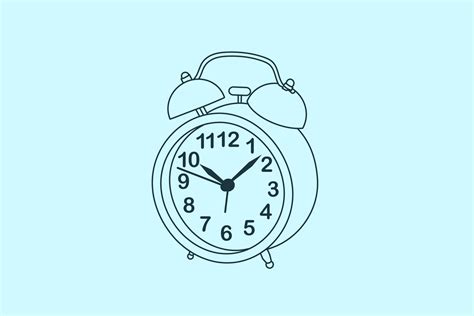 Alarm Clock Icon Line Vector 6140414 Vector Art At Vecteezy