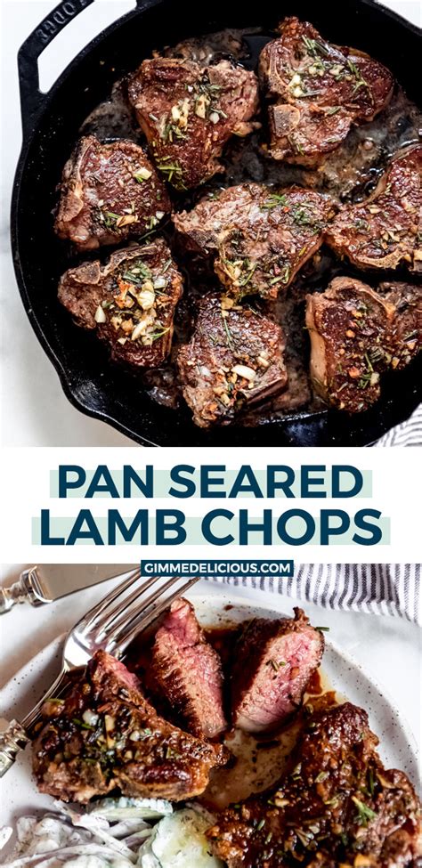 Pan Seared Lamb Chops Gimme Delicious