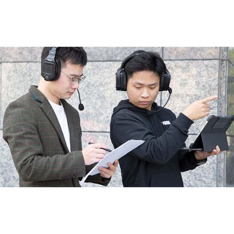 Intercom Inalámbrico Full Dúplex 5 Personas 1 9 Ghz Audífonos Duales