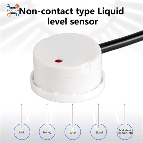 Ziqqucu Non Contact Liquid Level Sensor Contactless Water Tank Water