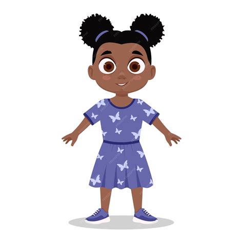 Premium Vector Happy Cute Girl Smiling Vector Illustration
