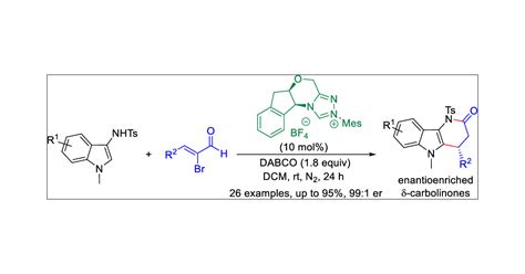 Enantioselective Synthesis Of δ Carbolinones Via N Heterocyclic Carbene