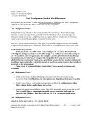 EVR1001 Assignment5 Docx Name Cynthia Cruz Instructor Kristen