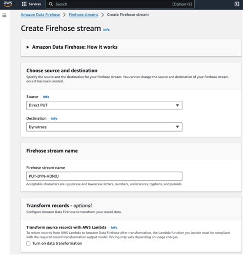 How To Ingest CloudWatch Metrics To Dynatrace Using Amazon Data