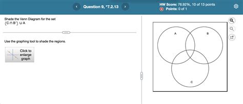 Solved Shade The Venn Diagram For The Set C∩b′ ∪a Use The
